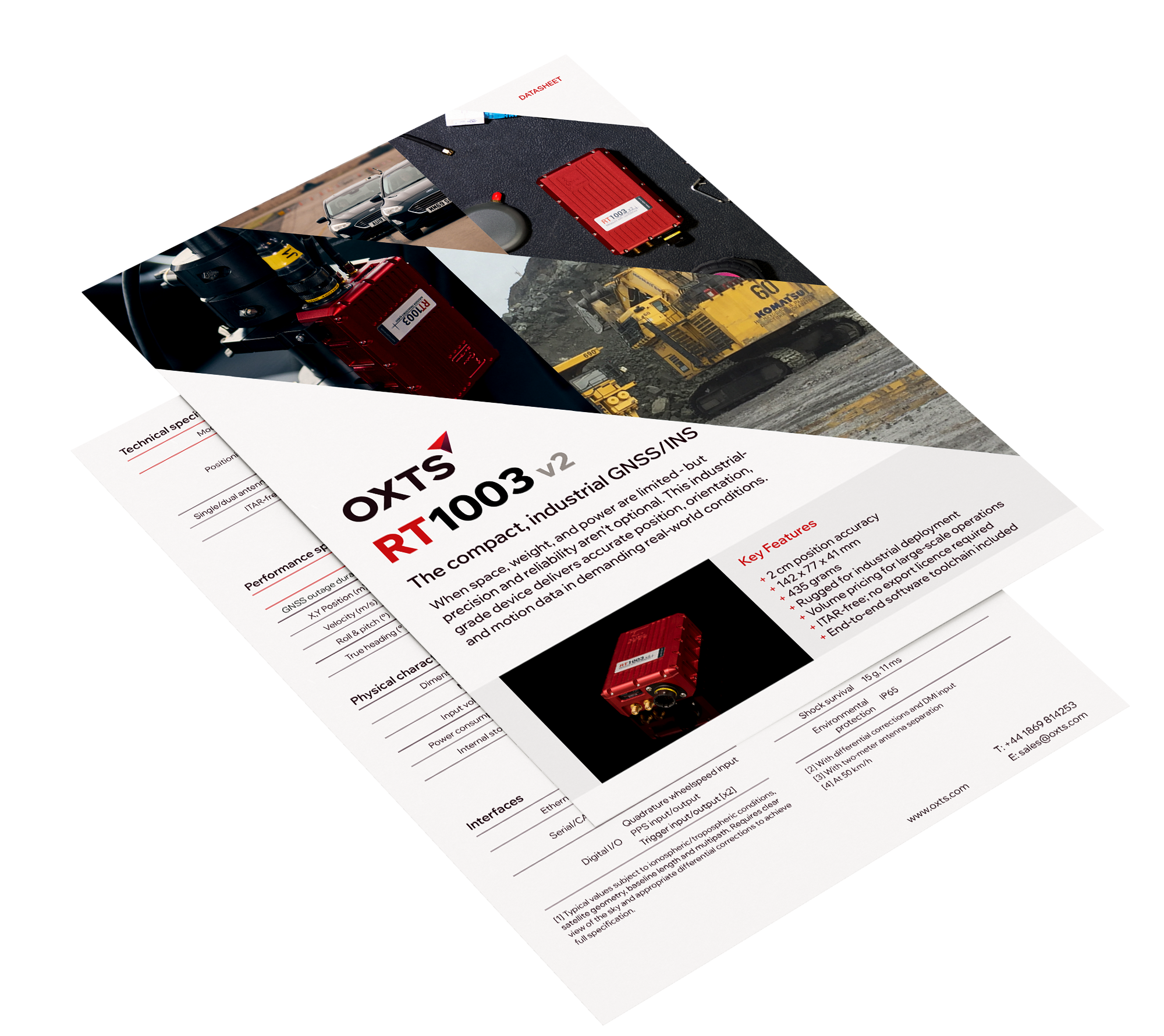 The RT1003 v2 datasheet - OXTS