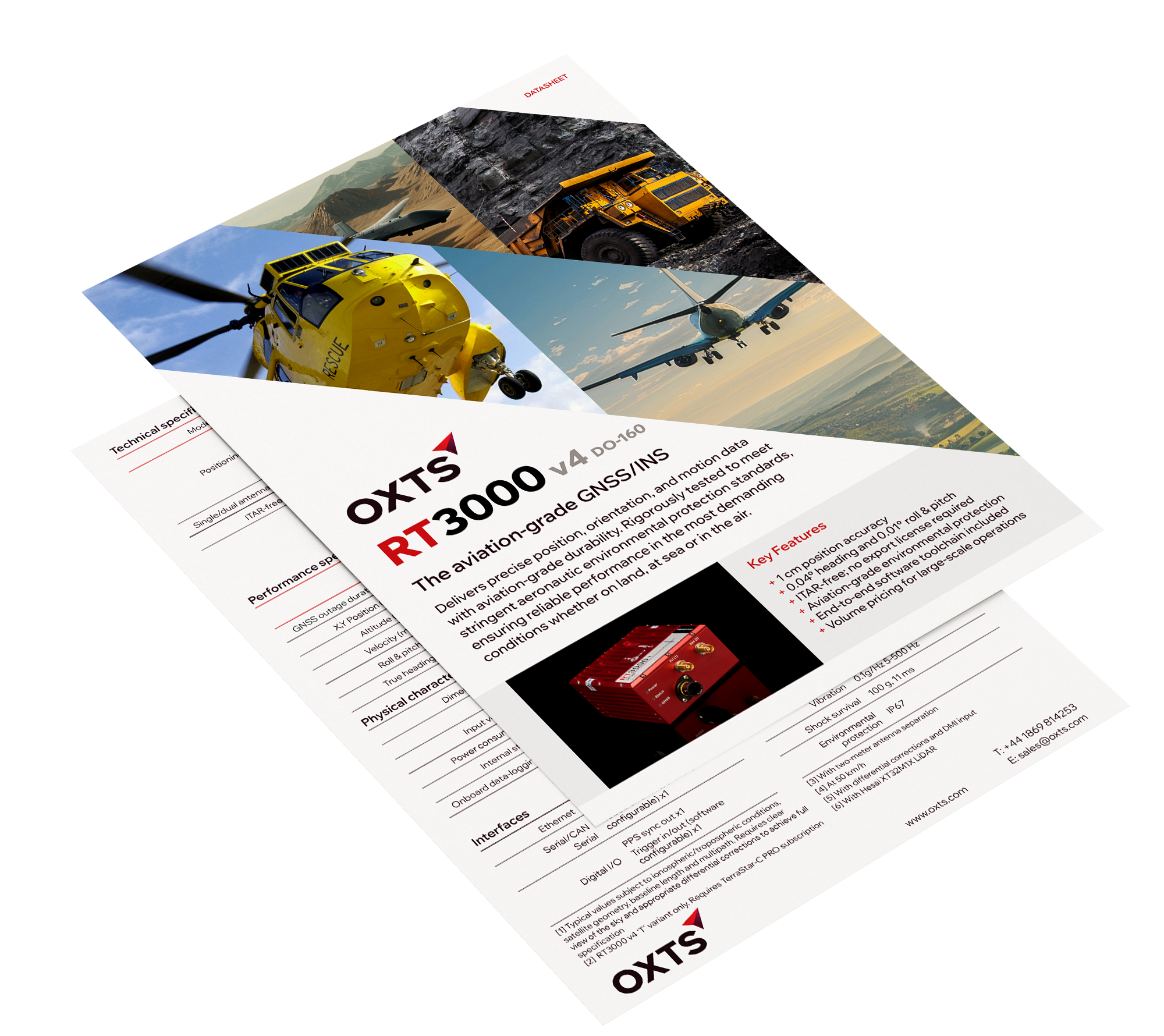 The RT3000 v4 DO-160 datasheet - OXTS