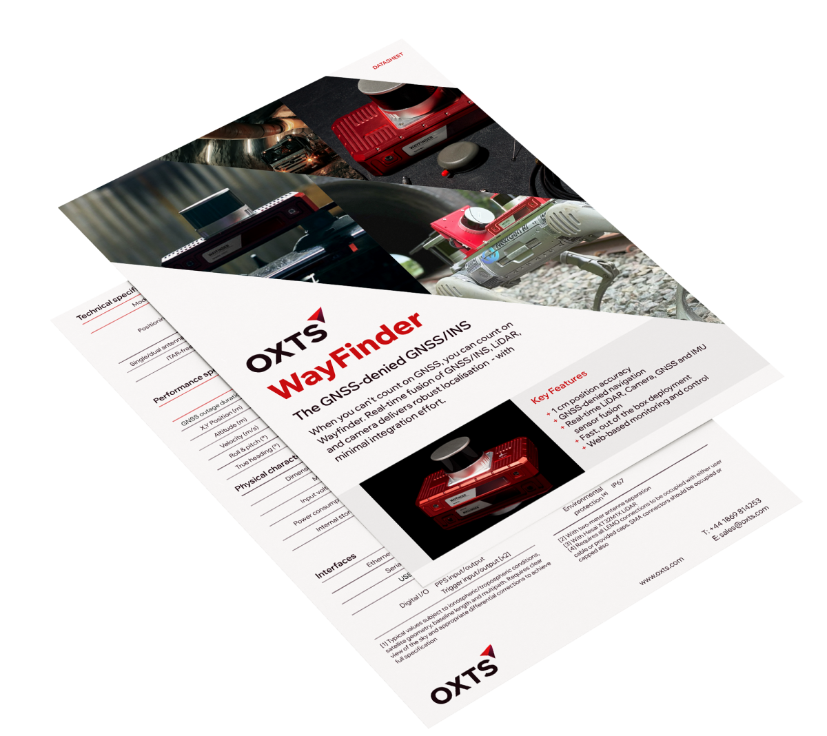 WayFinder datasheet - OXTS