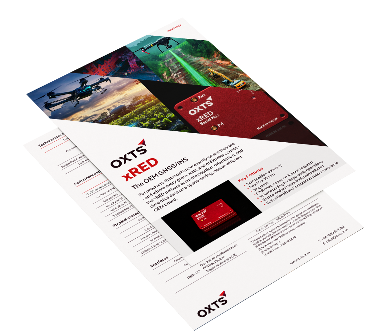 xRED datasheet - OXTS